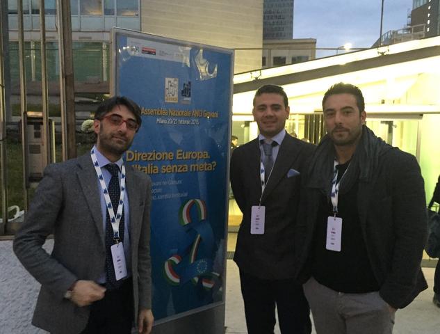 Interdonato, D'Arrigo e Zuccarello all'Assemblea nazionale Anci Giovani
