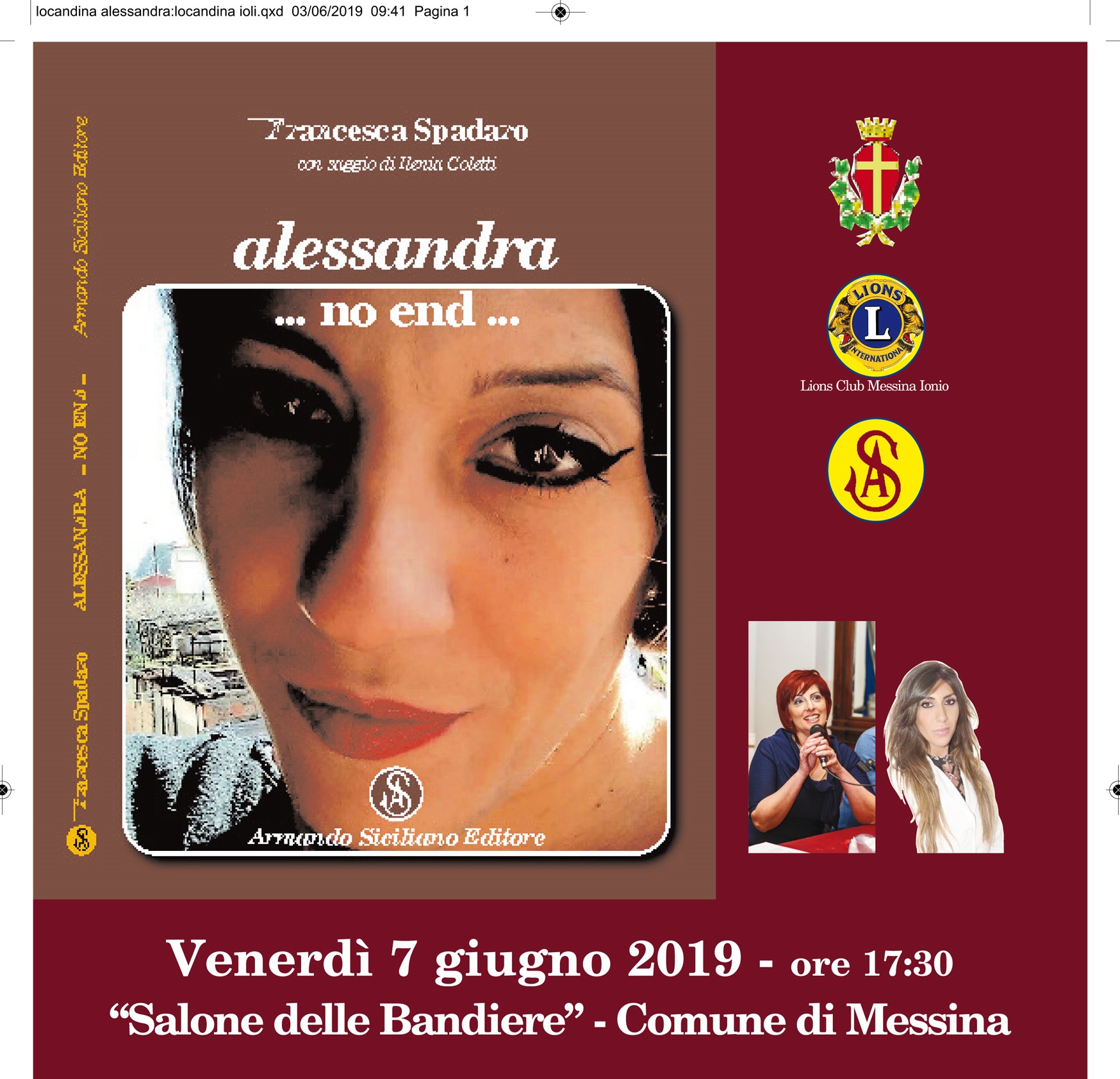 "Alessandra...no end", il libro di Francesca Spadaro sulla vittima di ...
