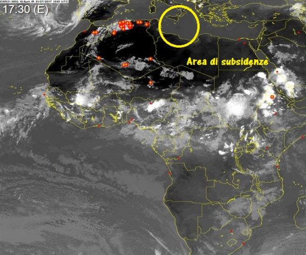 Ecco come i monsoni spingono l'anticiclone africano sul Mediterraneo
