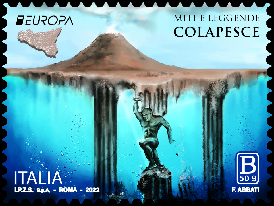 La leggenda di Colapesce, nuovo francobollo per Messina