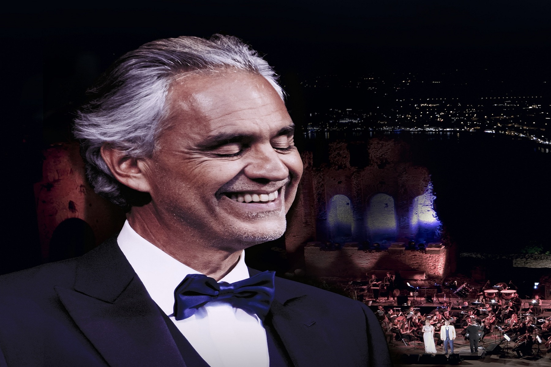 Andrea Bocelli in concerto al Teatro Antico di Taormina il 1. settembre