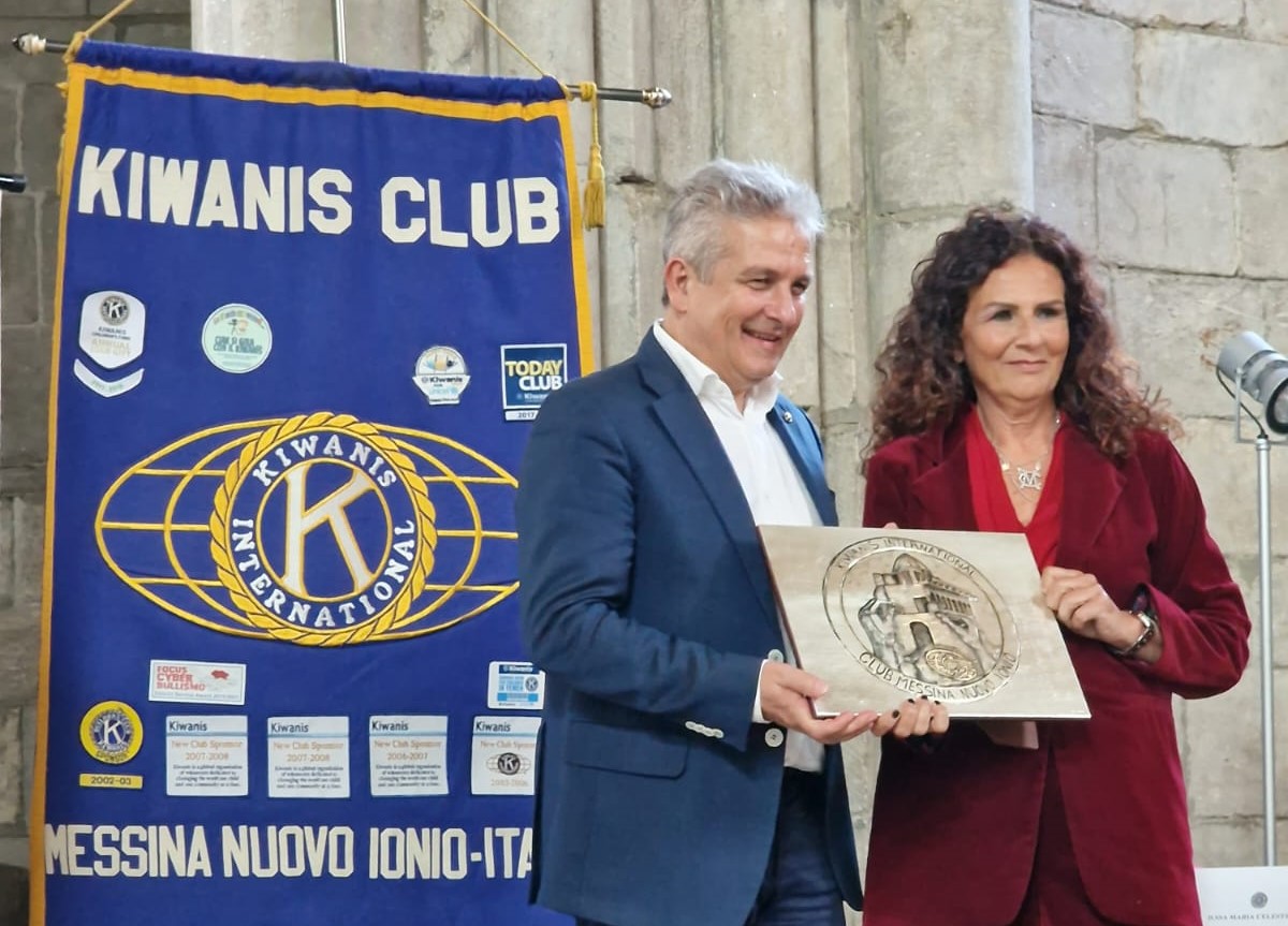 Il Kiwanis al fianco del Cirs: Ignazio Scimone premia Maria Celeste Celi