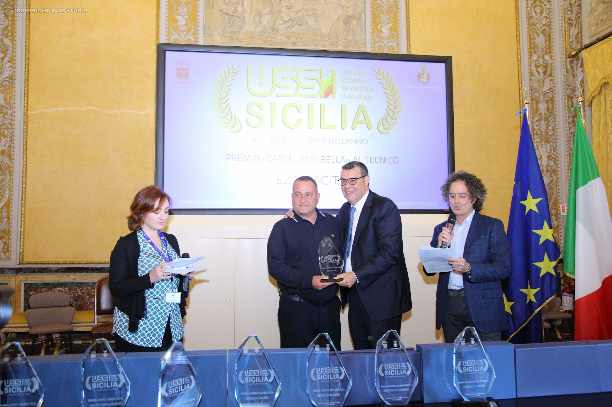 Ussi Sicilia 2023, premiati l'allenatore Raciti e la società Top Spin