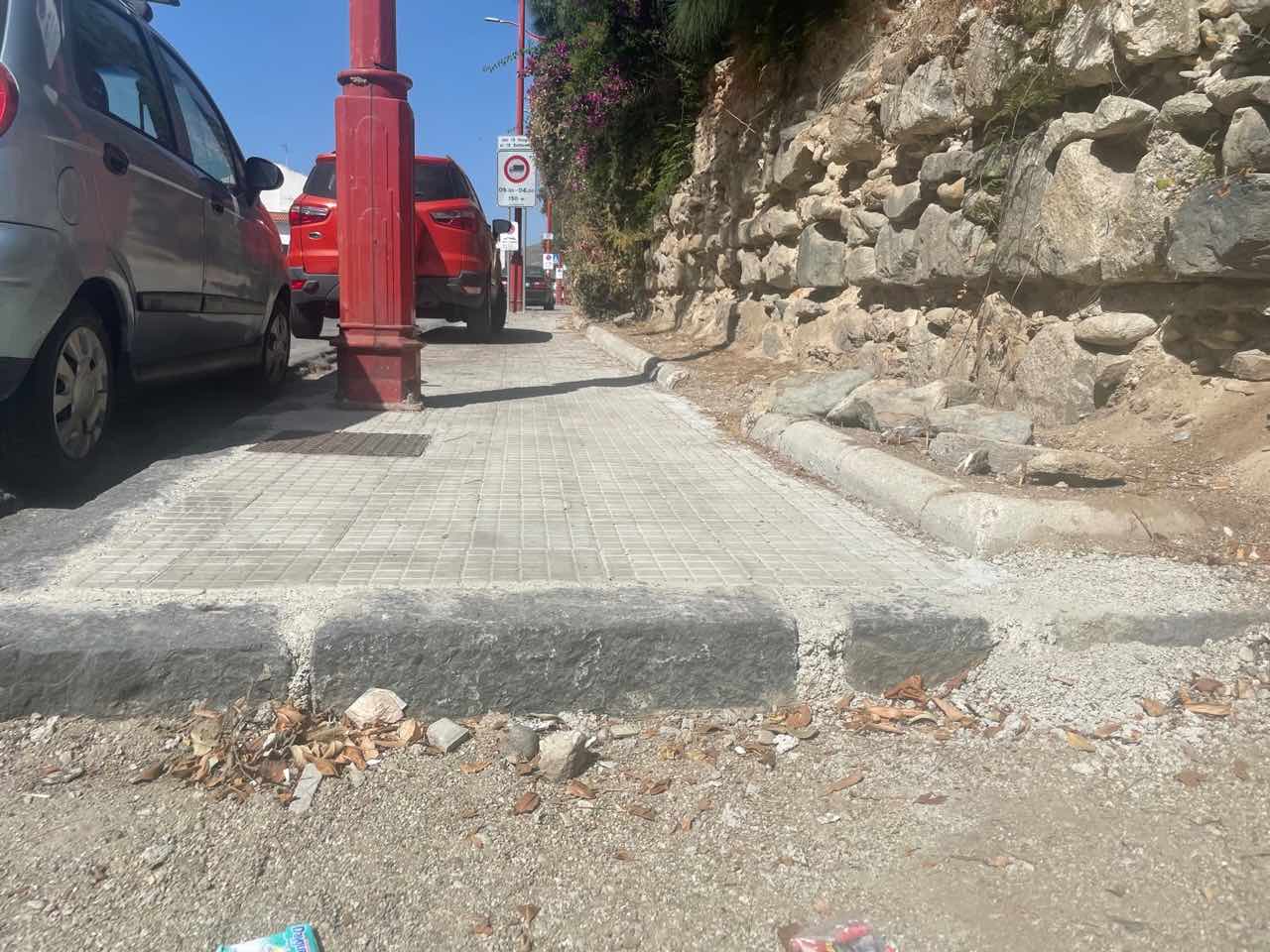 A Ganzirri il primo marciapiede accessibile... ma senza scivoli VIDEO