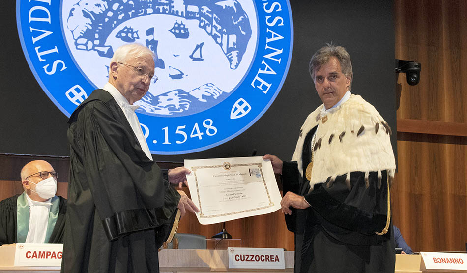 Messina. Conferito il dottorato honoris causa al Premio Nobel Jean ...