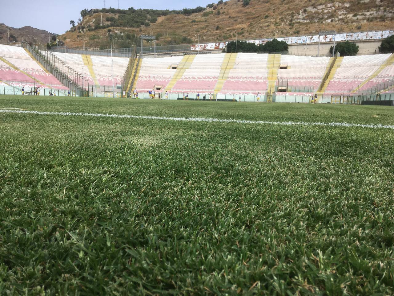 Stadio Franco Scoglio. Verranno messi teloni per proteggere il manto ...
