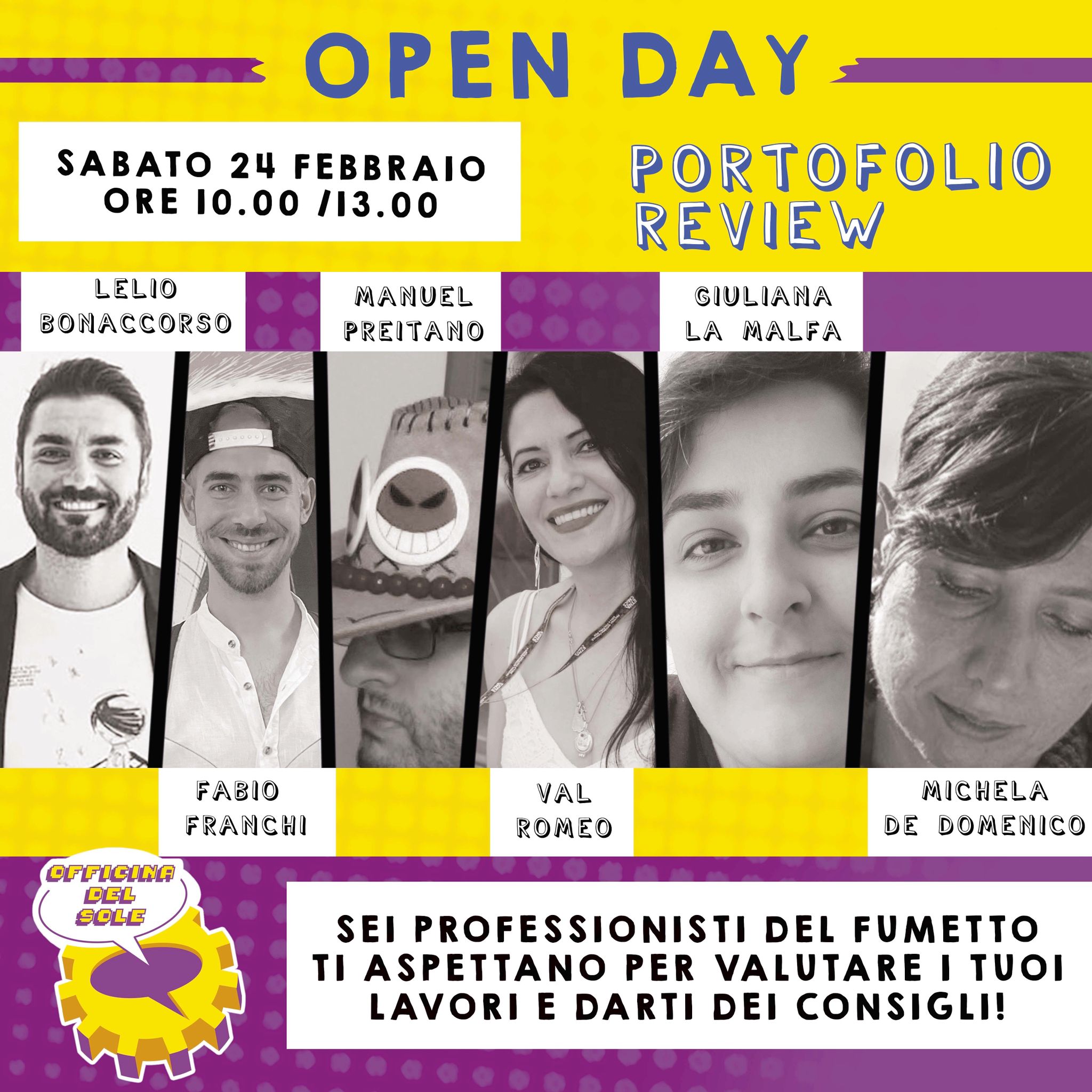 Un open day per gli artisti all'Officina del Sole