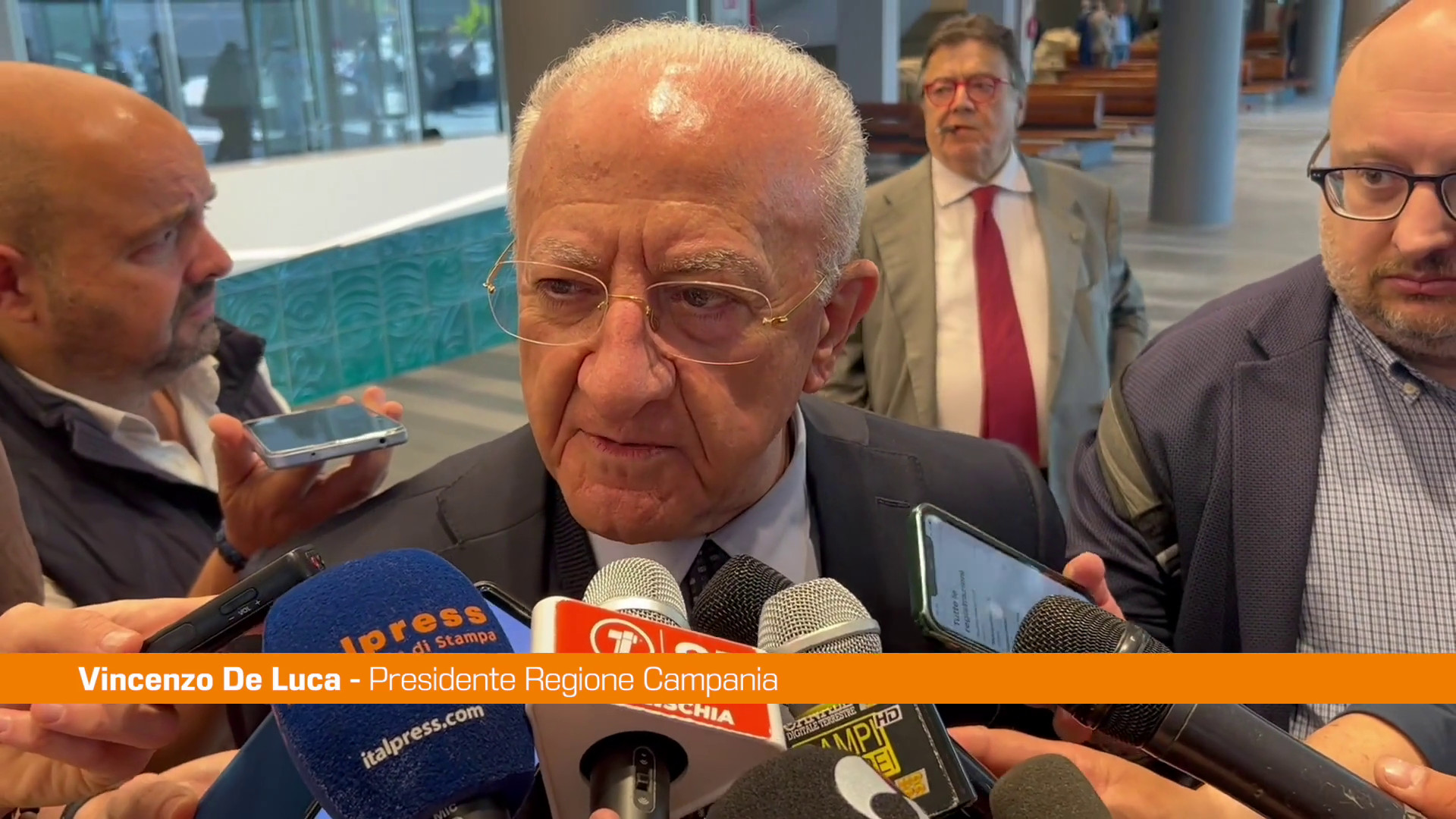 Fsc, De Luca "Contento per gli amici siciliani, ma ora la Campania"