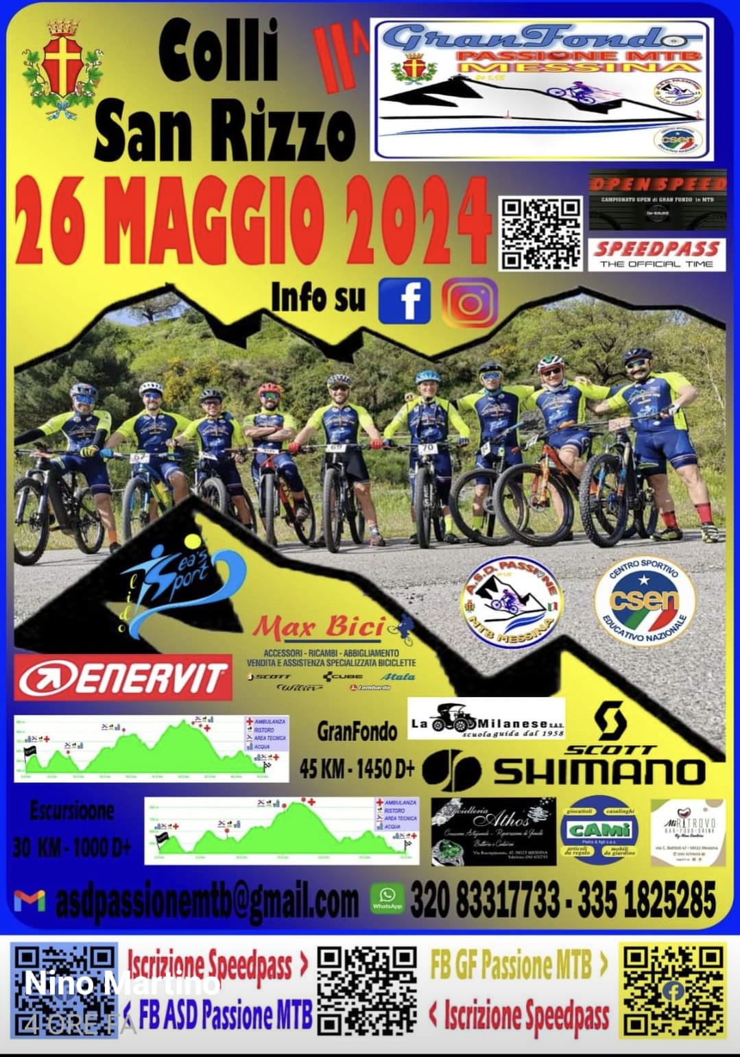 Mountain bike, a Messina la seconda edizione della Granfondo Passione