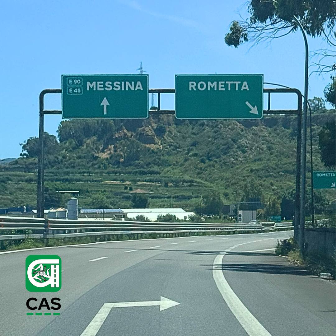 A20, fino al 25 luglio chiusura notturna fra Rometta e Boccetta