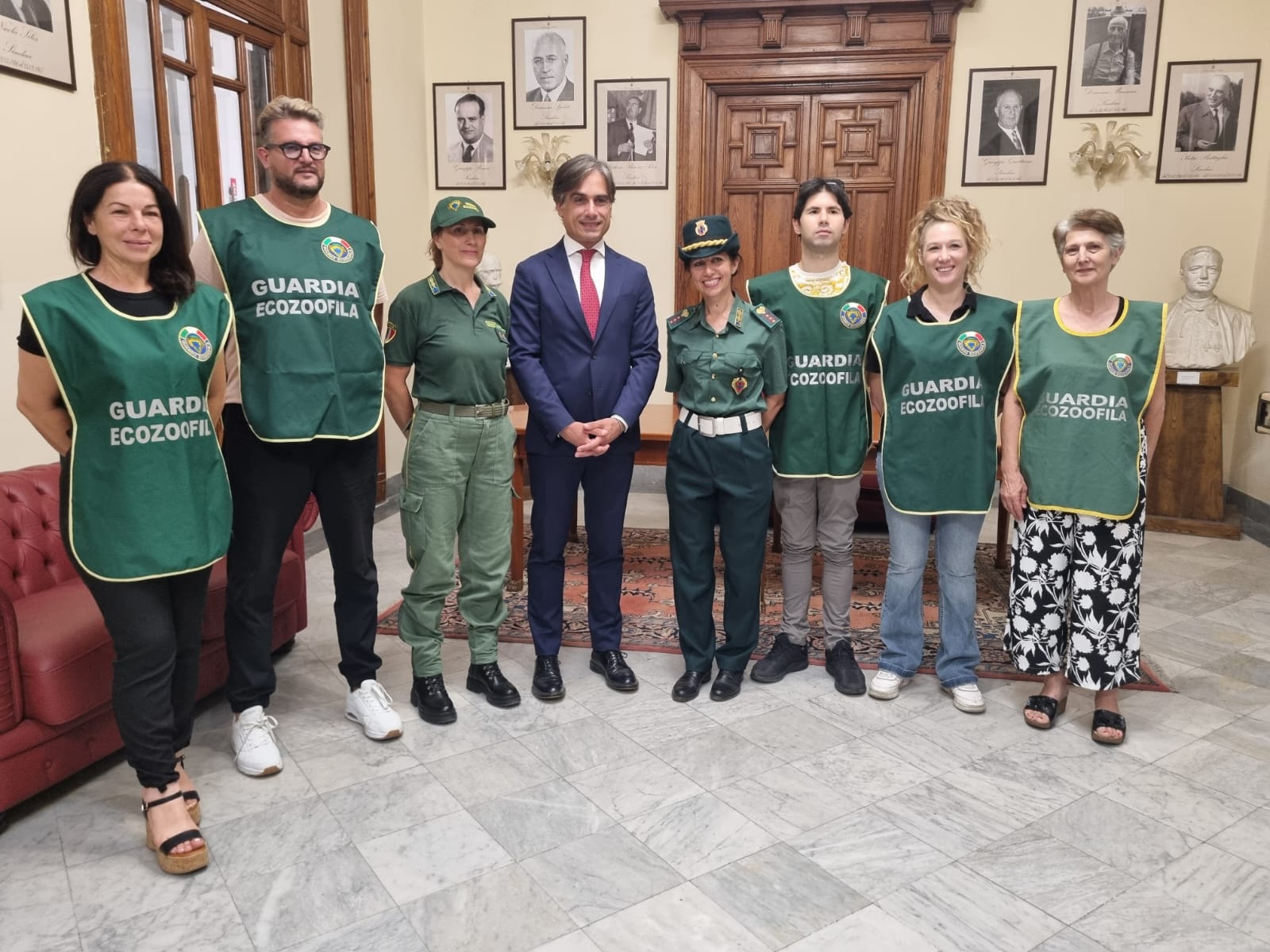Reggio. A palazzo San Giorgio hanno giurato sei nuove guardie zoofile