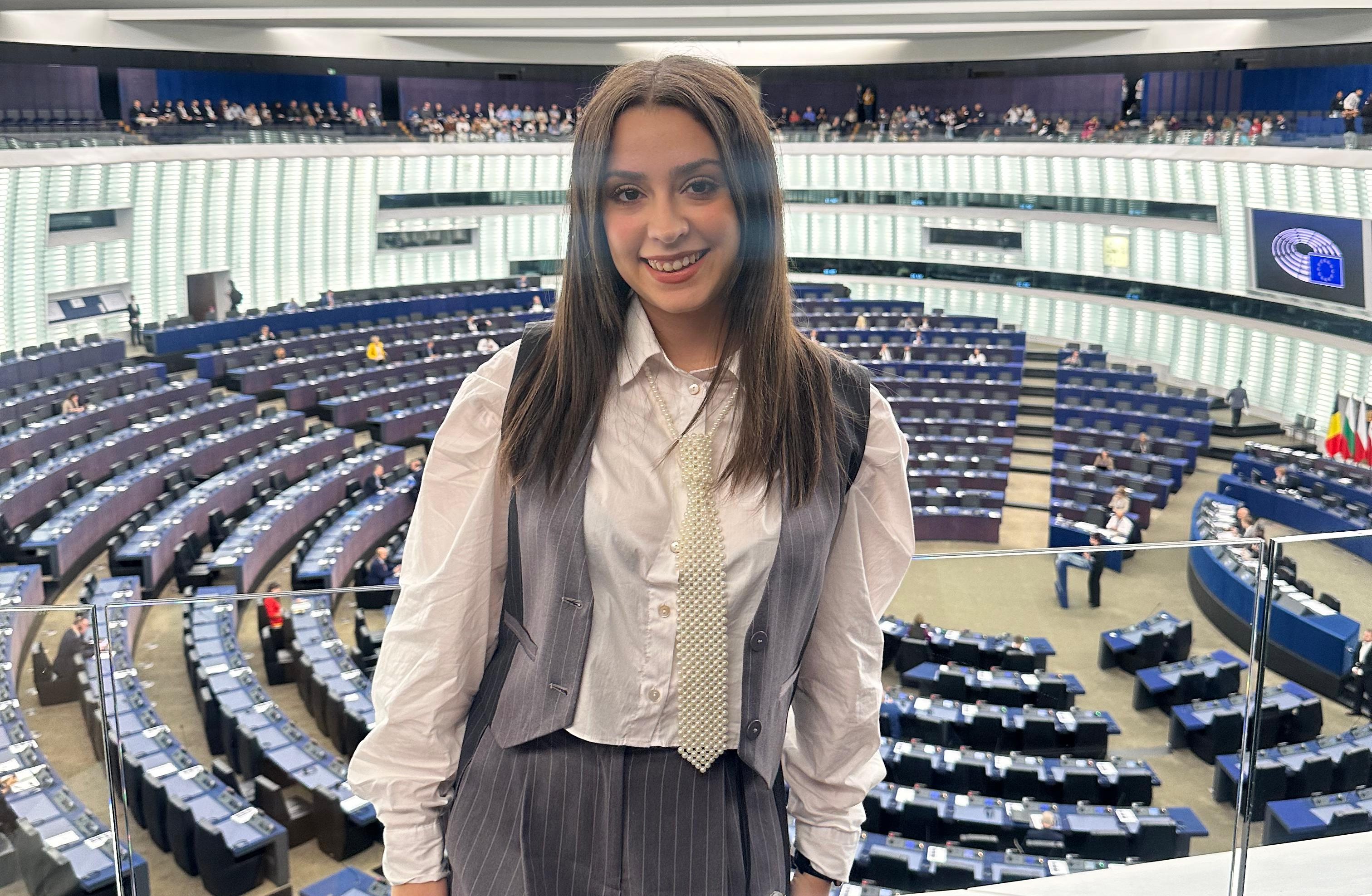 La messinese Noemi David al Parlamento Ue a Strasburgo