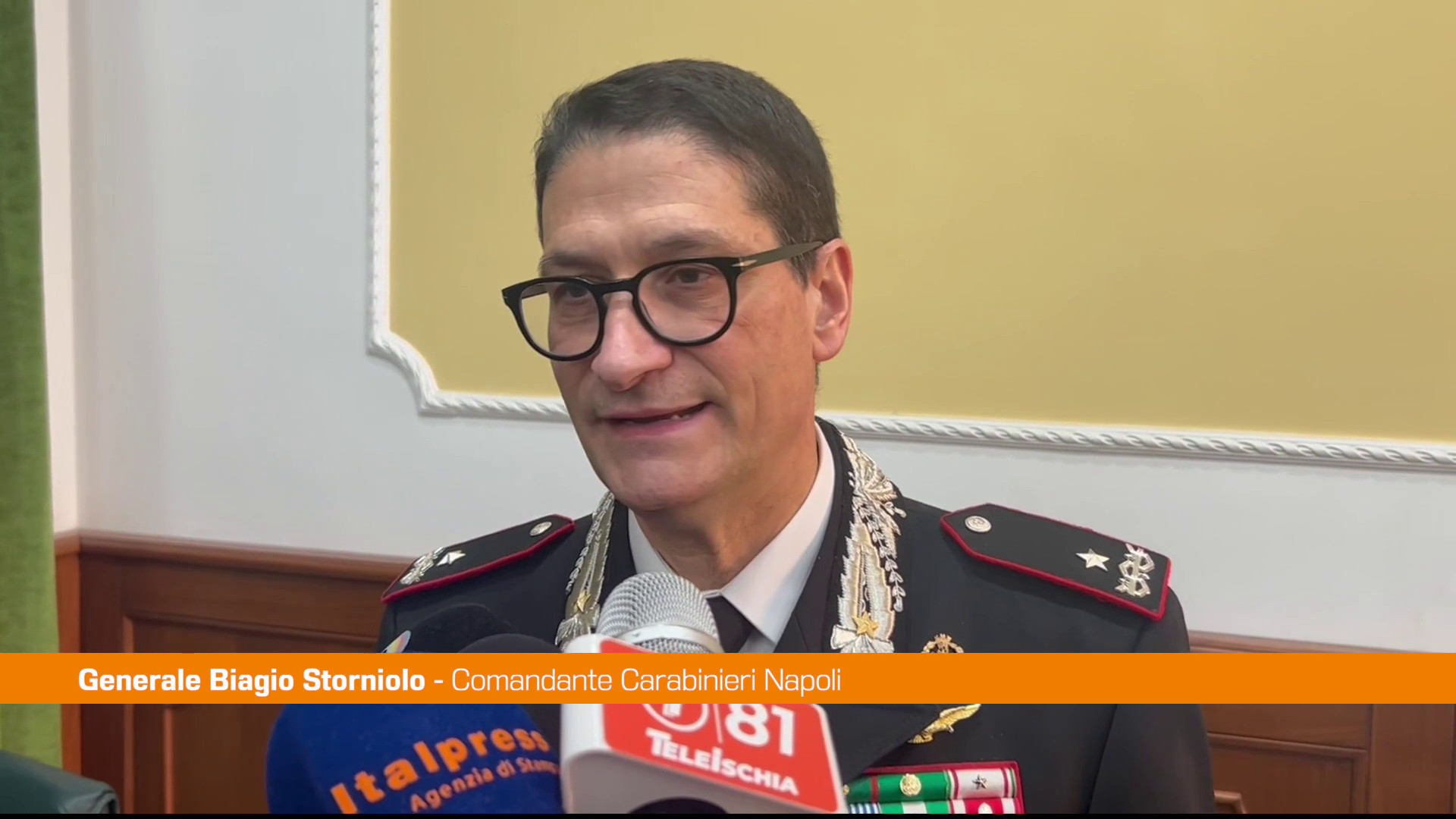 Carabinieri Napoli, Storniolo “I reati sono in diminuzione"