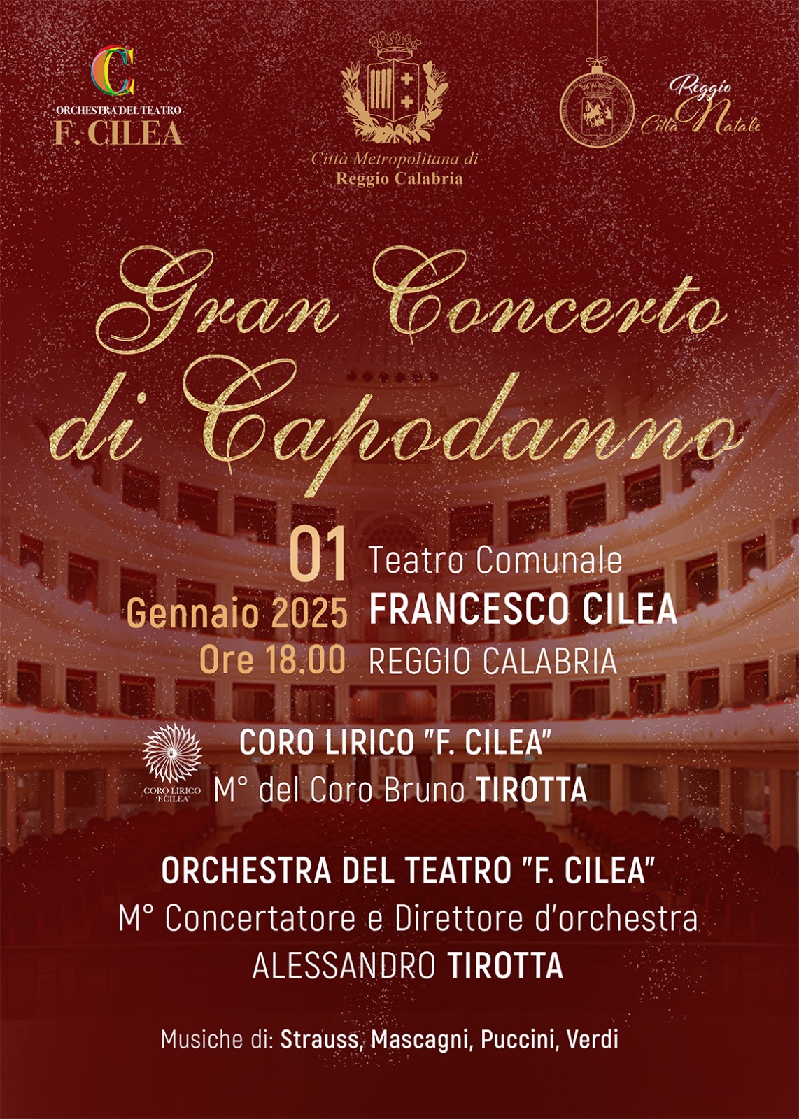Reggio. Tutto pronto per il Gran concerto di Capodanno al Teatro Cilea