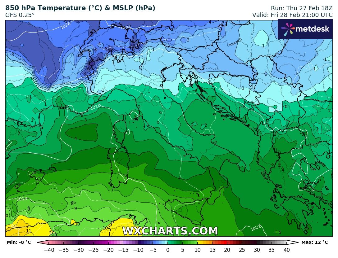 Meteo weekend: torna lo scirocco, molte nubi ma poche piogge