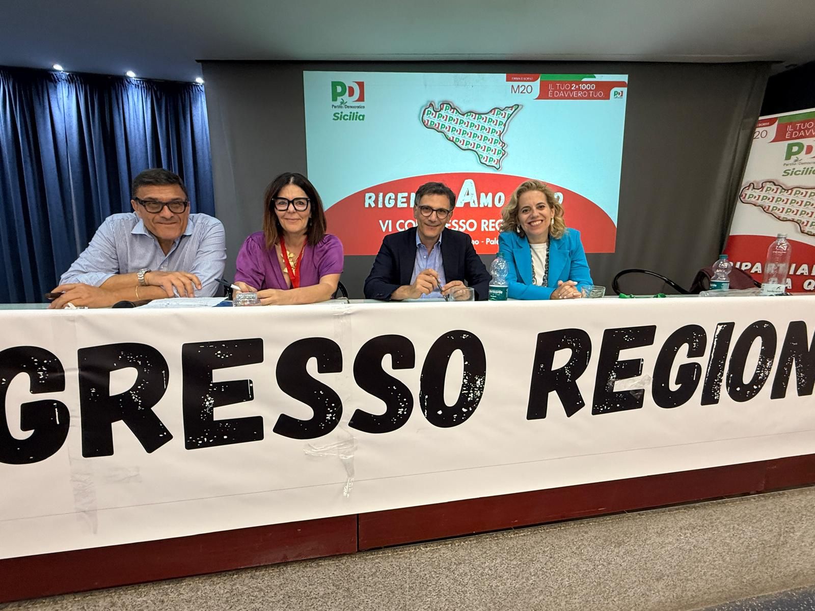 Congresso Pd, Barbagallo segretario all'unanimità e Li Calzi presidente