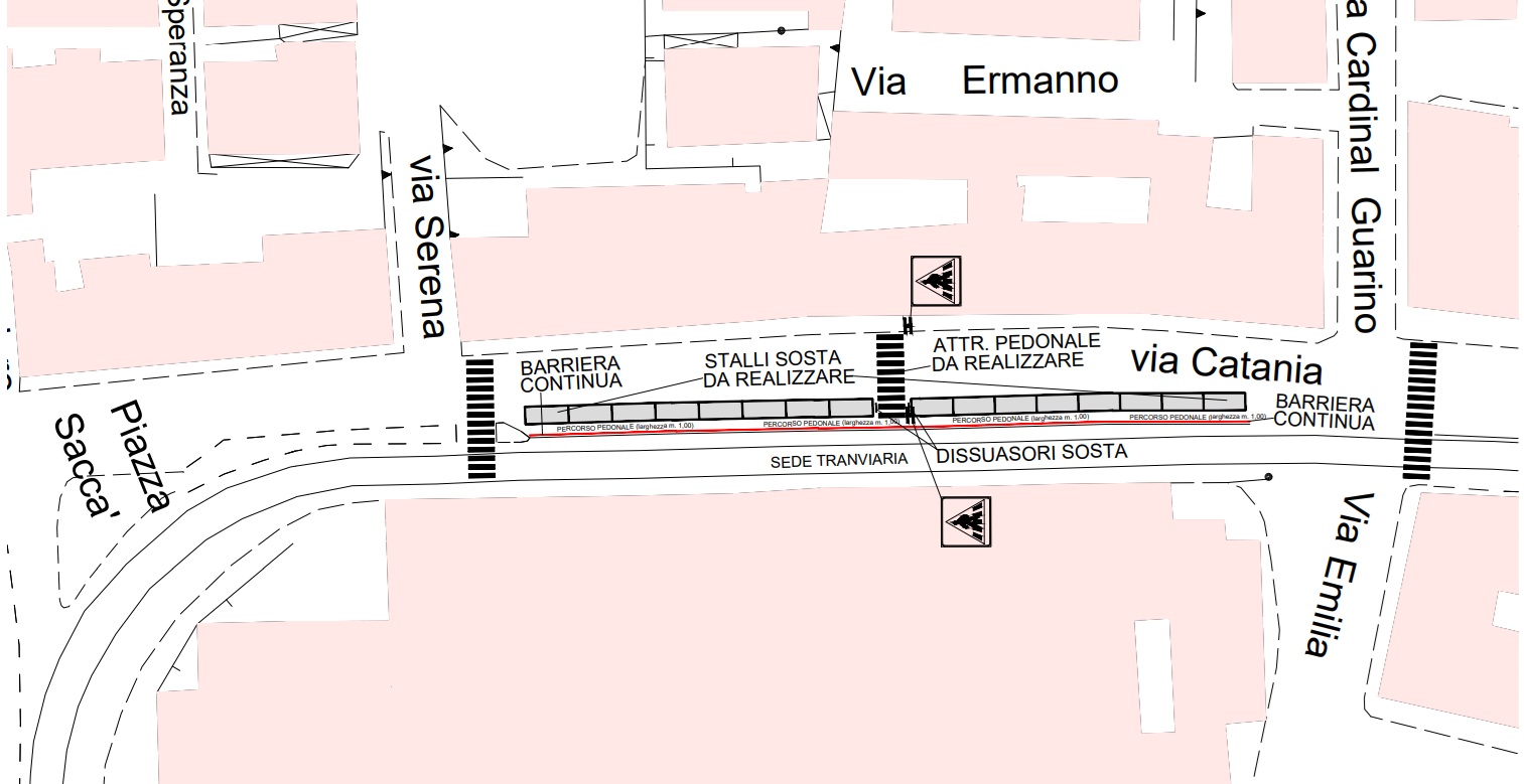 Via Catania. Parcheggi vietati per 20 anni “sulla carta”, ora diventano ...