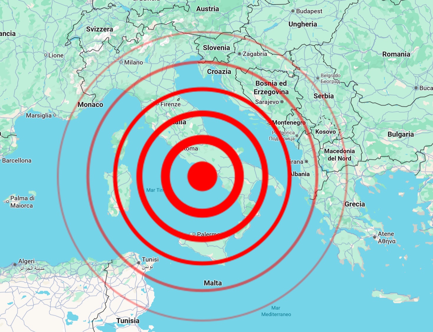Terremoto di magnitudo 5.9 nel mar Tirreno, la scossa sentita pure in ...